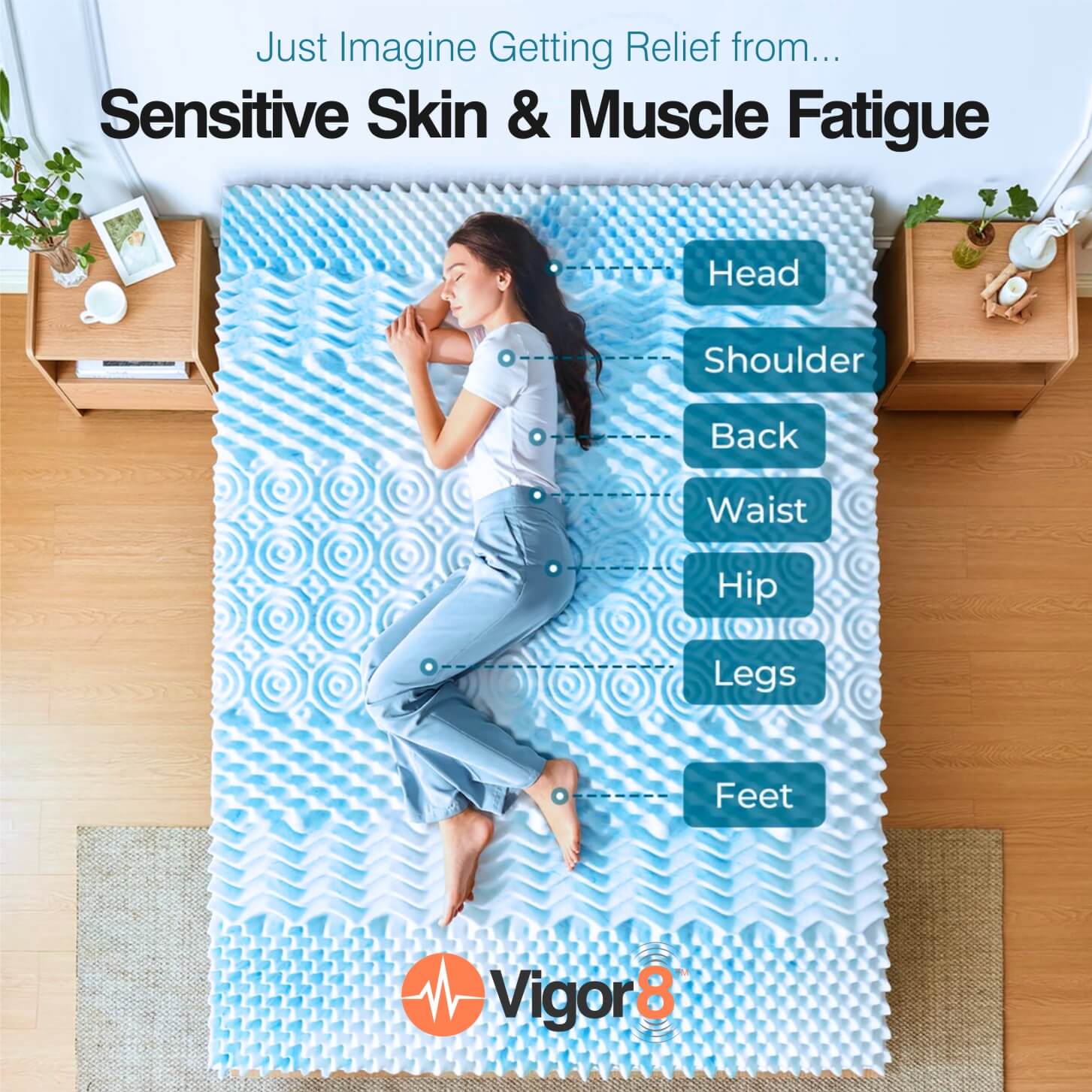 VigorEight™ - Fibro Relief Mattress Topper